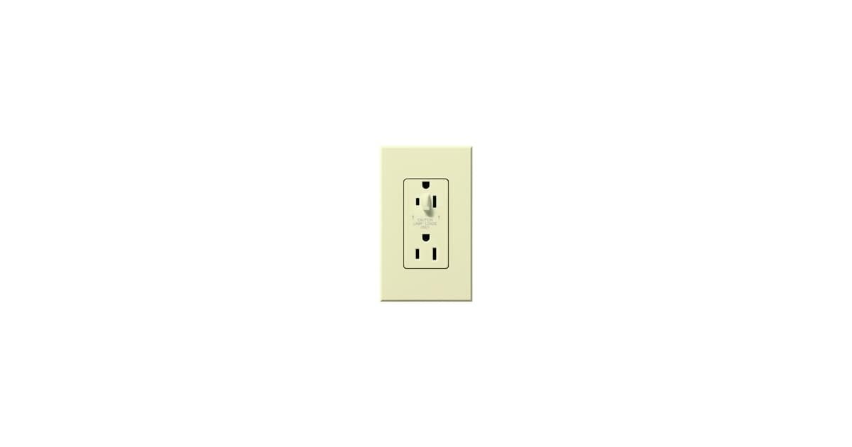 Lutron NTR-15-HDTR-AL Architectural 15A Half-Dimming, Tamper Resistant ...