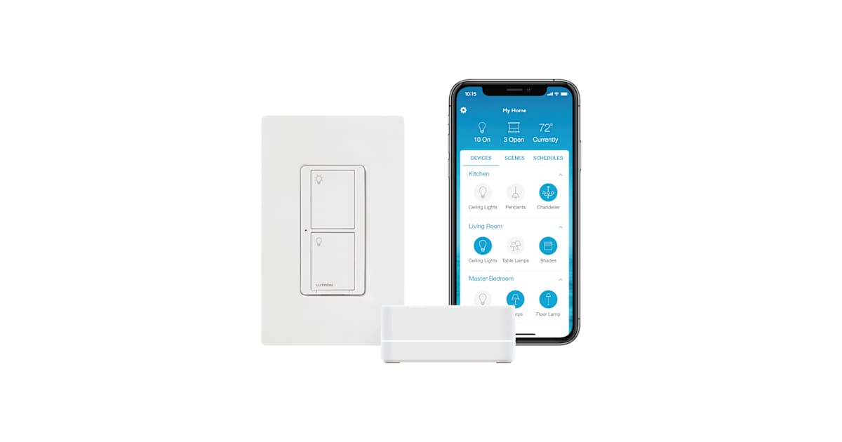 Lutron P-BDG-PKG1WS Caseta In-Wall Smart Switch Kit | Ferguson Home