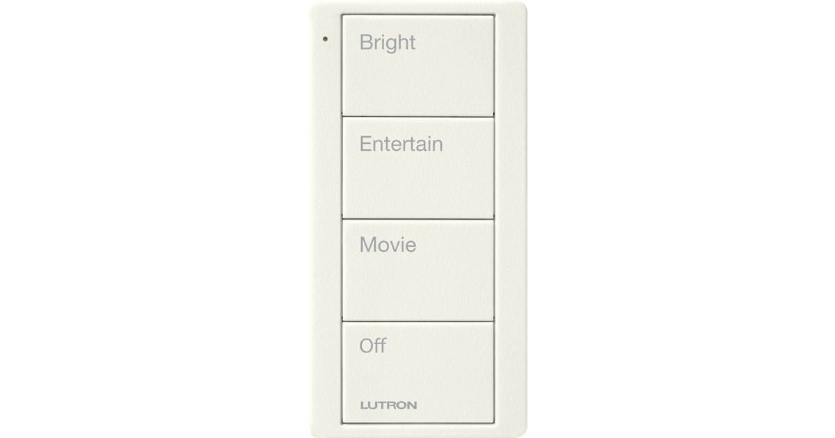 Lutron PJ2-4B-TBI-P01 4-Button, Scene Keypad, Pico Smart Remote, with ...