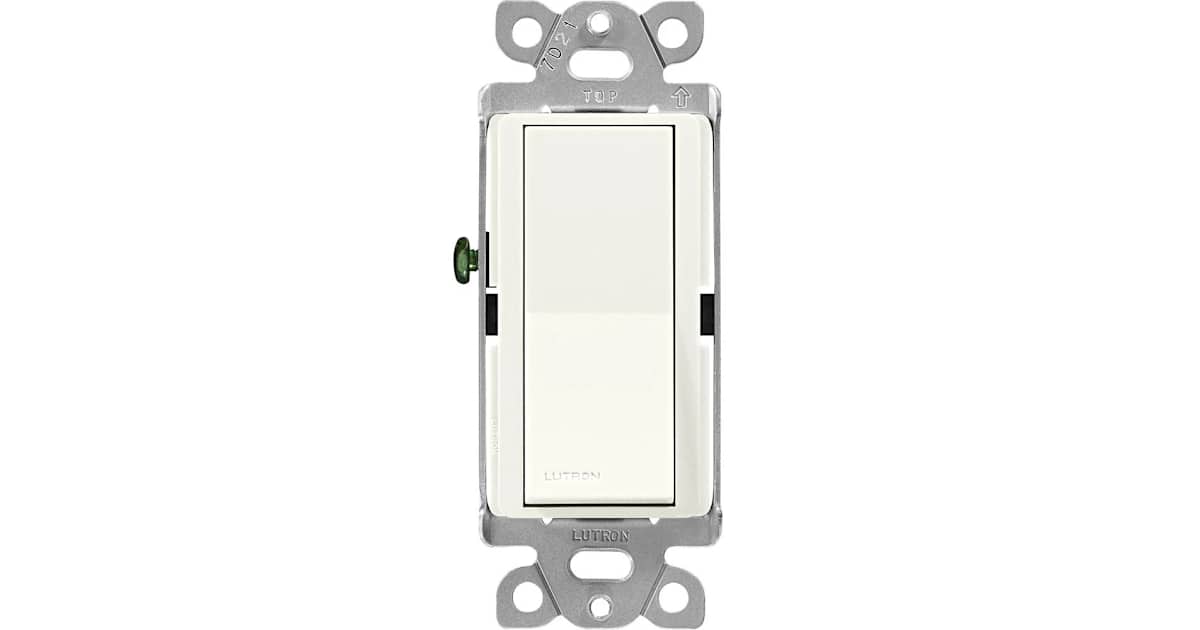 Lutron SC-1PS-BI Claro Single Pole, On/Off Rocker Switch, 15A ...