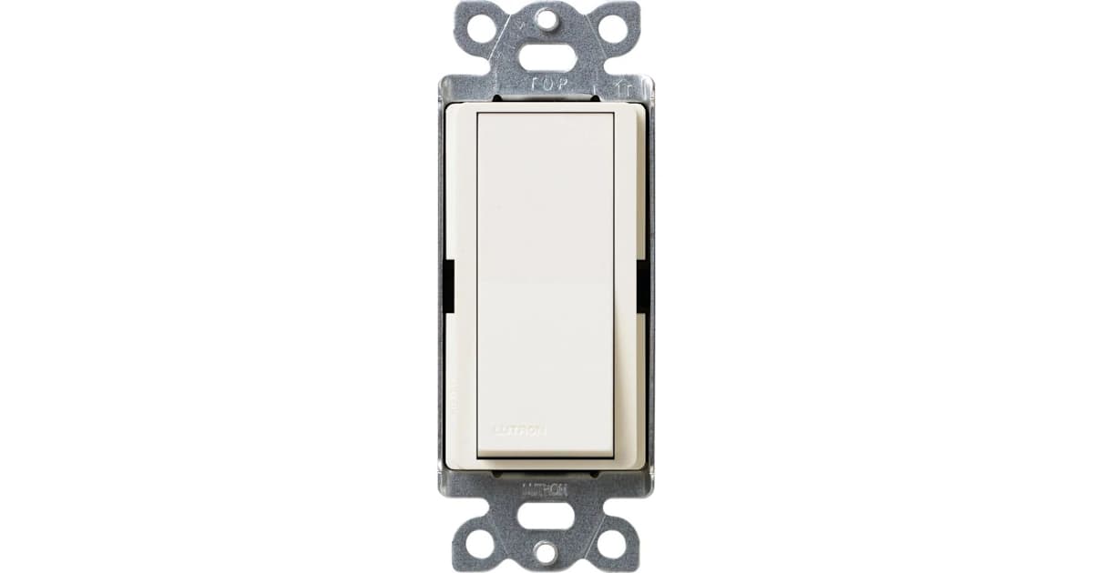 Lutron SC-1PSNL-BI Claro Single Pole, On/Off Rocker Switch with Locator ...