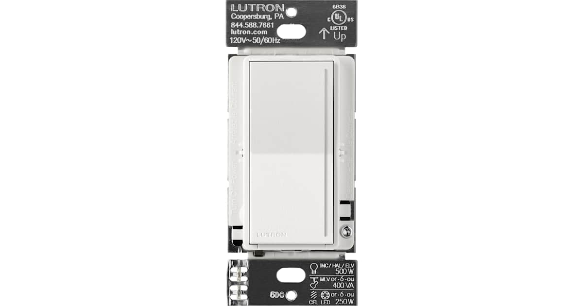 Lutron ST-PRO-N-RW Sunnata PRO LED+ Touch Dimmer, Phase Selectable, LED ...