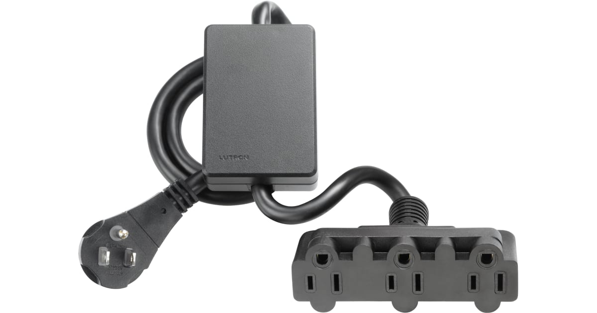 Lutron MRF2-15APS-3-BL Maestro Wireless Three Receptacle Wireless ...