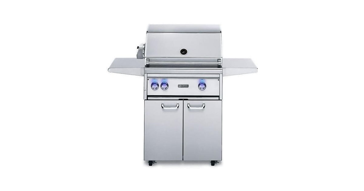 Lynx Grills L27FR-2 NG 27" Natural Gas Stainless Steel Freestanding ...