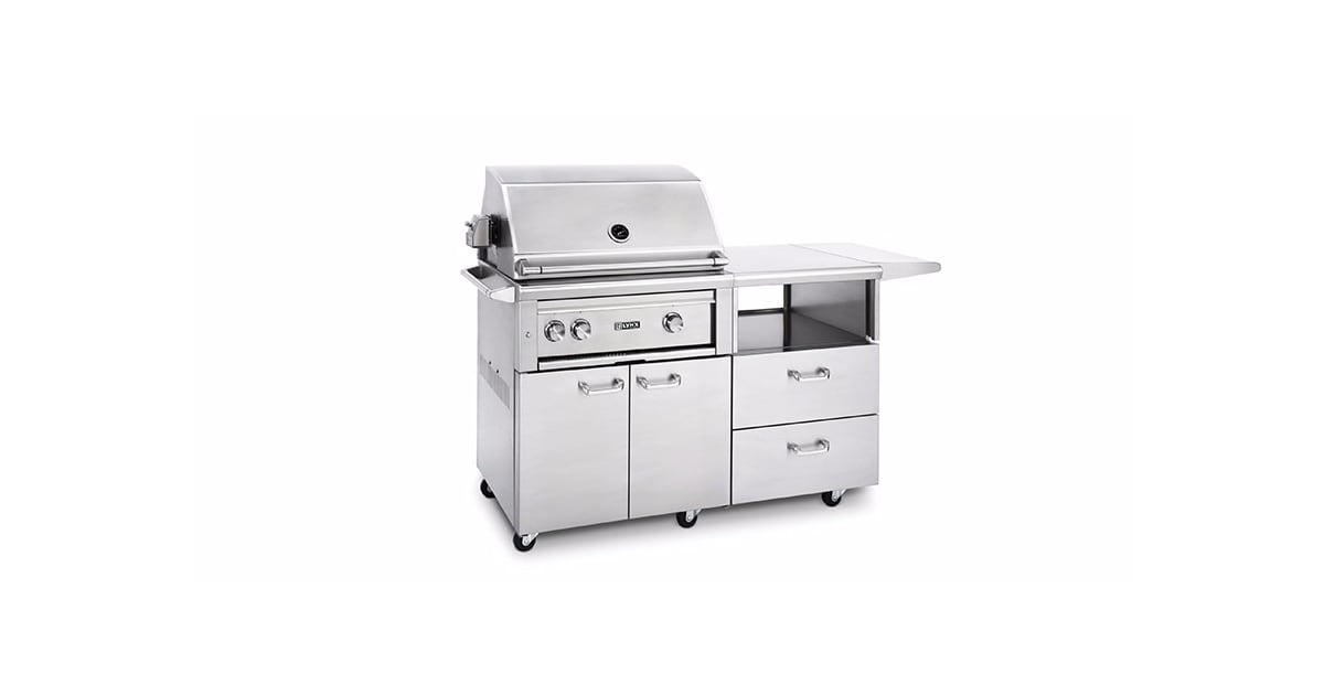 Lynx Grills L30R-M-NG 50000 BTU 60-1/2 Inch Wide Free Standing Two ...