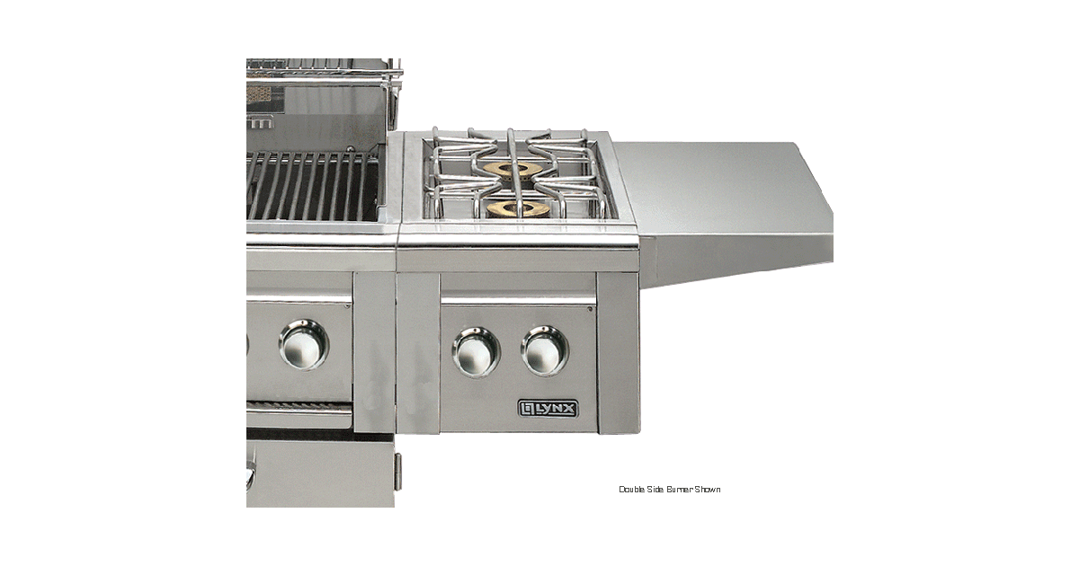 Lynx Grills LCB2-2 NG Cart Mounted 30,000 BTU Natural Gas Double Side ...