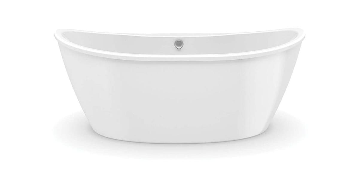 Maax 106193-000-002 Delsia 66" Free Standing Acrylic Soaking Tub with ...