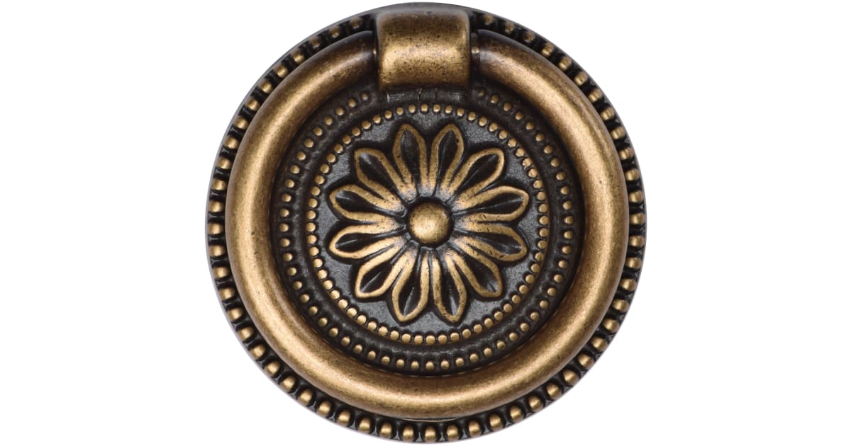 Manzoni MB2224-047-DBS Floral 1-7/8 Inch Long Zamac Ring Cabinet Pull ...