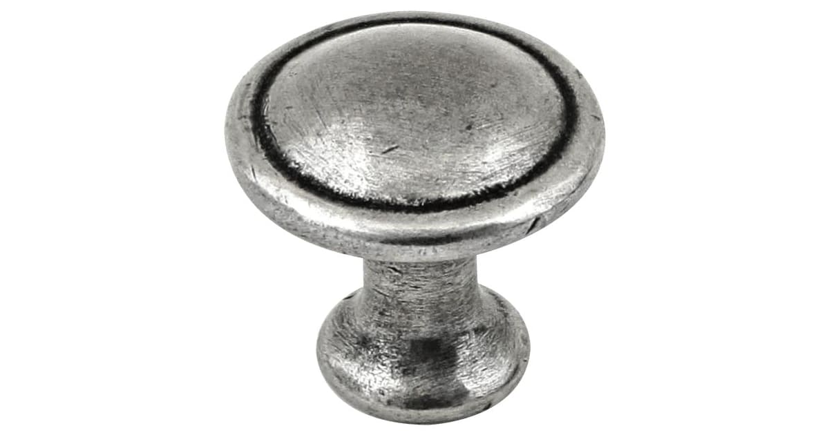 Manzoni MF5574-036-FEP Oliver 1-7/16 Inch Pewter Mushroom Cabinet Knob ...