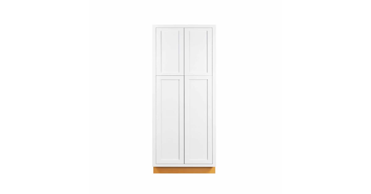 Maplevilles Cabinetry D1-PC3084 Inset 30" Wide x 84" Tall 4 Door Tall ...
