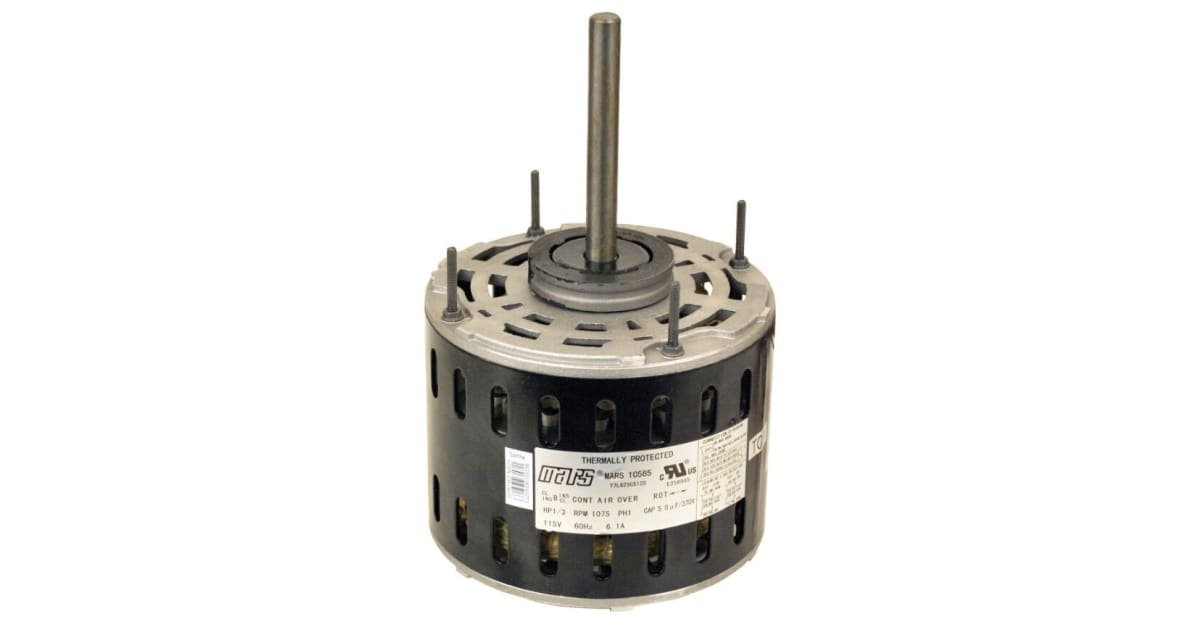 Mars 10585 Three Speed Direct Drive Blower Motor - 1/3 HP - 115 Volt ...