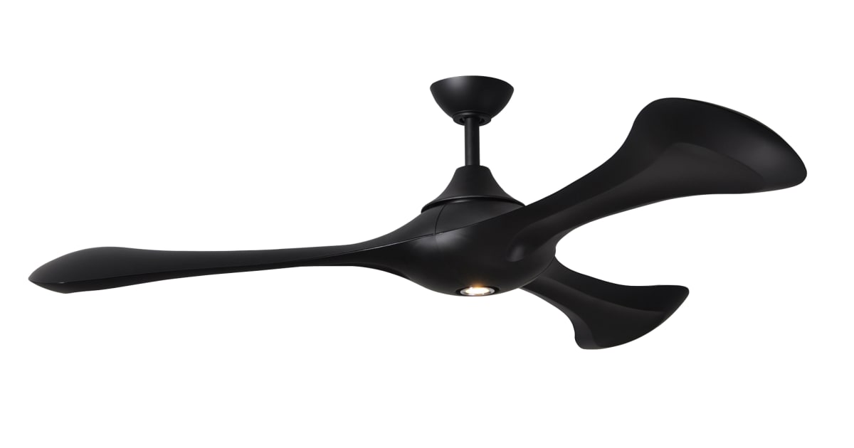 Matthews Fan Company BU-BK Bubble 60" Modular Ceiling Fan - Blades and ...