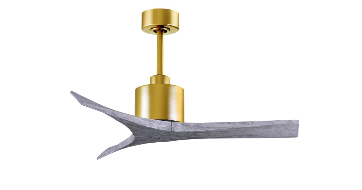 Matthews Fan Company MW-BRBR-BW-42 Mollywood 42" 3 Blade Indoor Ceiling ...
