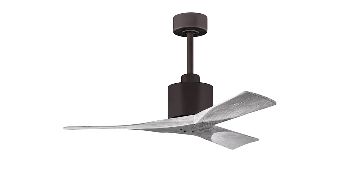 Matthews Fan Company NK-TB-BW-42 Nan 42" 3 Blade Indoor Ceiling Fan ...