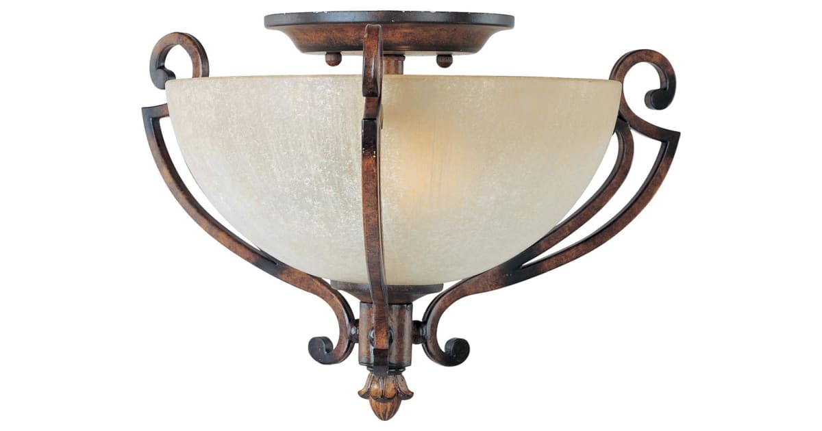 Maxim 22120ANWB Montpelier 2 Light Semi Flush Ceiling Fixture ...
