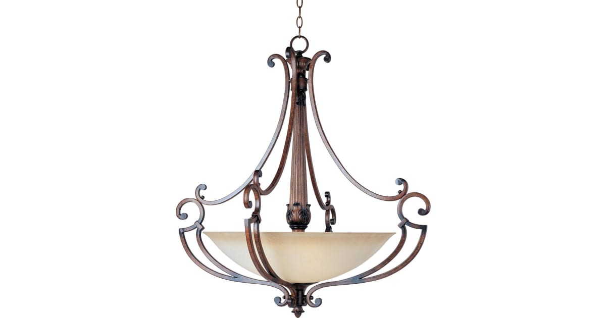 Maxim 22122ANWB Three Light Bowl Pendant from the Montpelier Collection ...