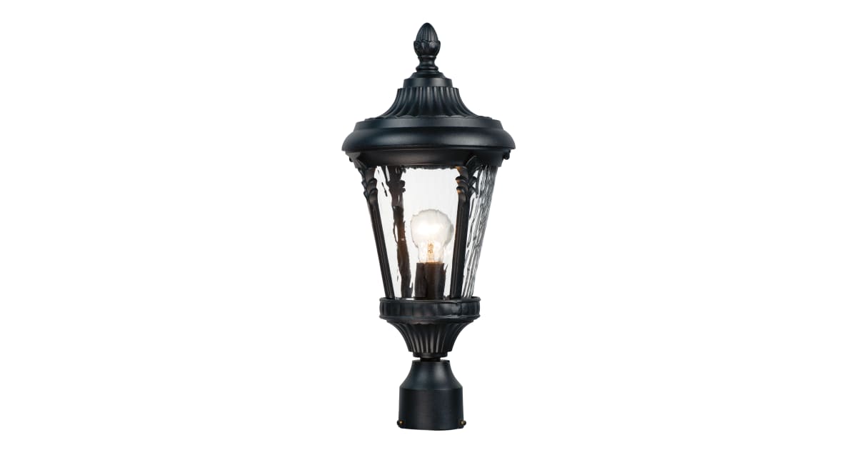 Maxim 3050WGBK Sentry Single Light 21" Tall Outdoor Single Head Post ...