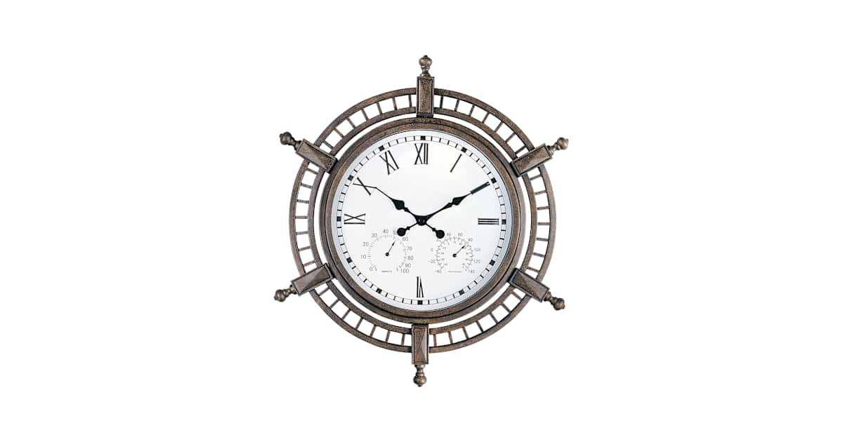 Maxim 5650AD Seaport Clock and Weather Center from the Clocks ...