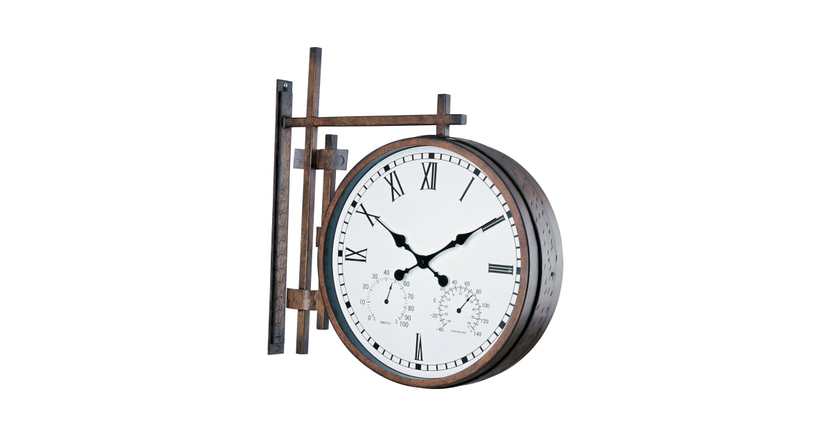 Maxim 5654SE Two Face Bungalow Clock and Weather Center from the Clocks ...