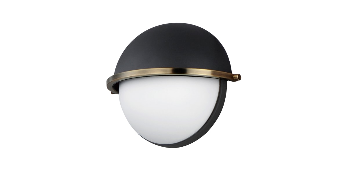 Maxim 12418SWBKWBR Duke 8" Tall Wall Sconce | Ferguson Home