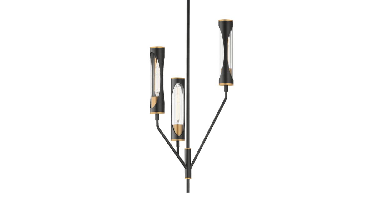 Maxim 16173CLBKAB Regent 3 Light 14" Wide LED Pendant | Ferguson Home