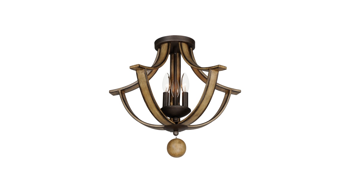 Maxim 20343DWAR Basque 3 Light 20" Wide Flush Mount Bowl Ceiling ...