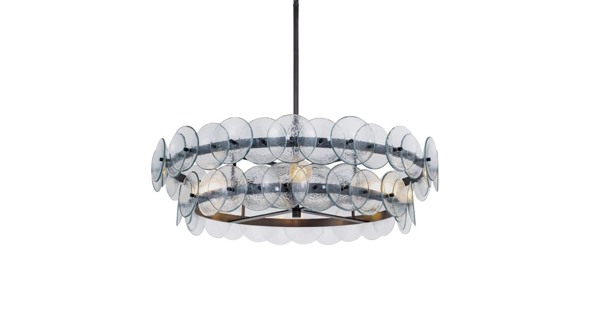 Maxim 21823TCGM Loren 4 Light 32" Wide Drum Chandelier | Ferguson Home