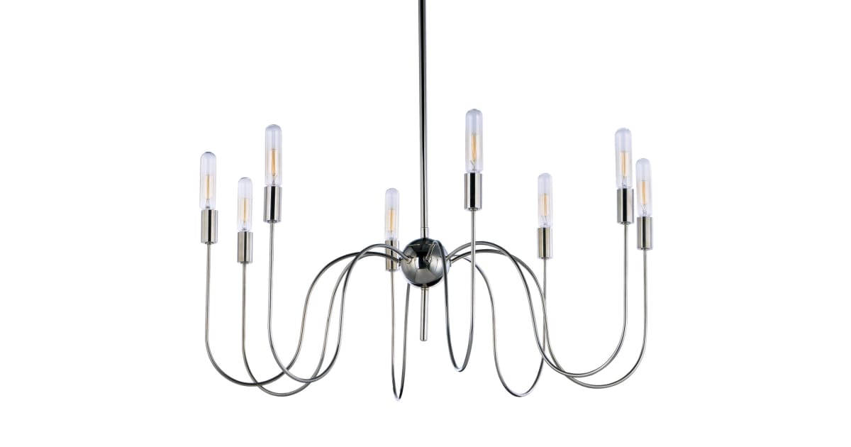 Maxim 22405PN Willsburg 30" Wide 8 Light Chandelier | Ferguson Home