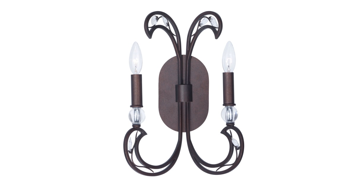 Maxim 23102CLRT Autumn 2 Light 10-1/2" Wide Wall Sconce | Ferguson Home