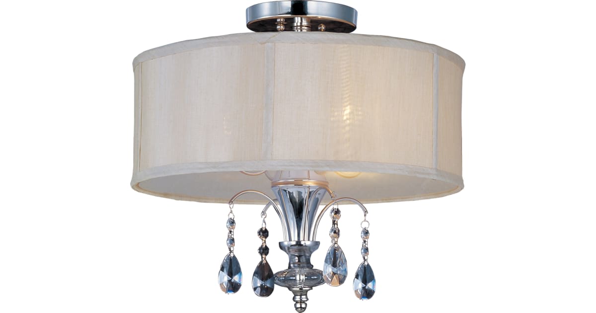 Maxim 24301CLBSPN Montgomery 16" Wide 3 Light Ceiling Light | Build.com