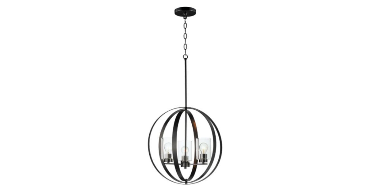 Maxim 25254CLBK Sentinel 3 Light 21" Wide Pendant | Ferguson Home