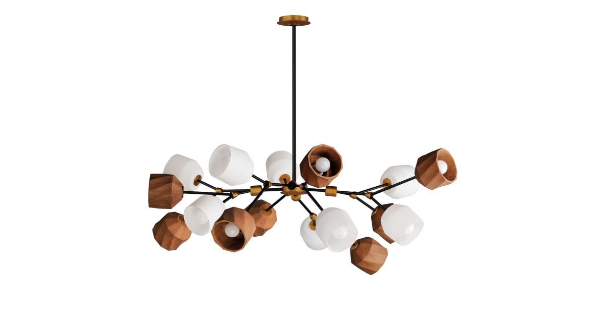 Maxim 28279DBZAB Akimbo 16 Light 61" Wide LED Abstract Pendant ...