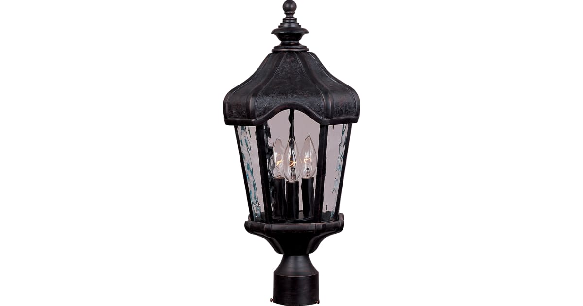 Maxim 40270WGOB Garden VX 3 Light Outdoor Post Light | Ferguson Home