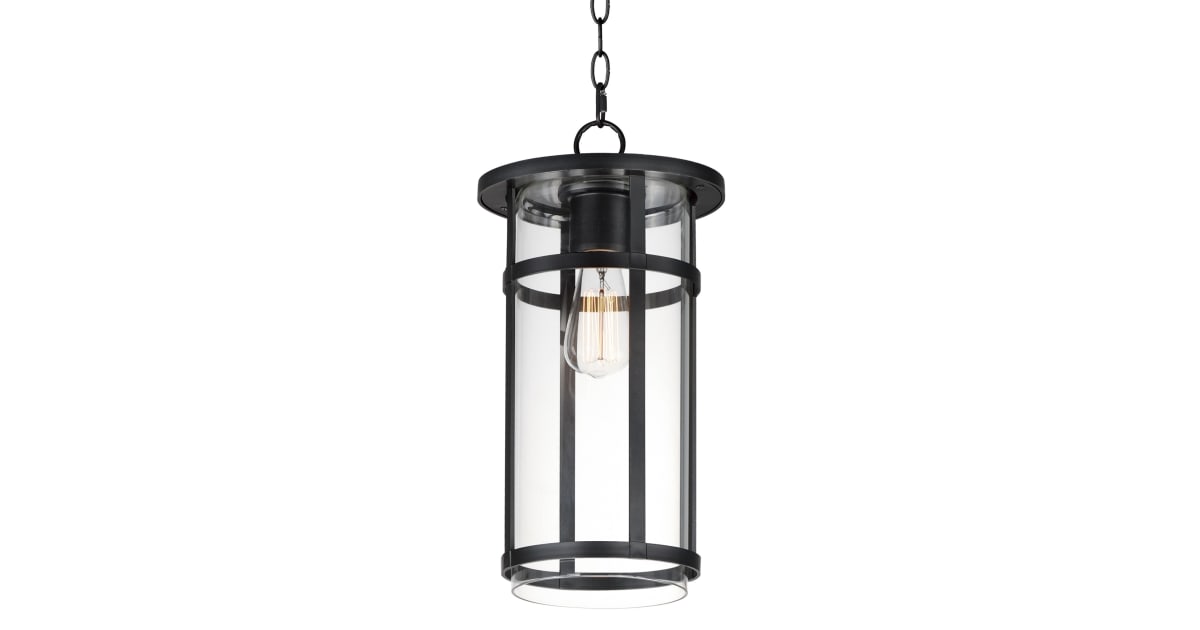 Maxim 40629CLBK Clyde Vivex 9" Wide Pendant | Ferguson Home