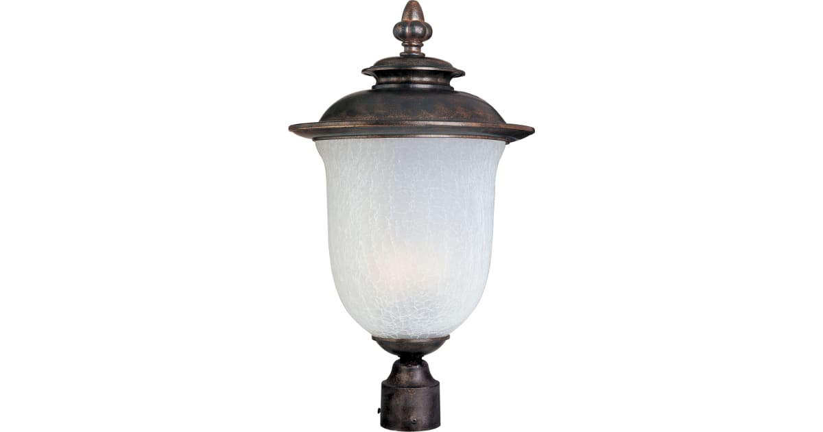 Maxim 55191FCCH Cambria 1 Light 22'' Post Light with Frosted Glass ...