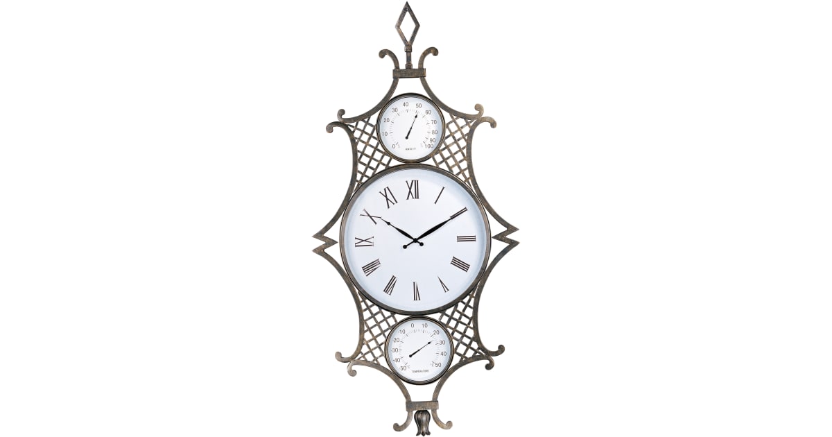 Maxim 5653GO Plaza Clock and Weather Center from the Clocks Collection ...