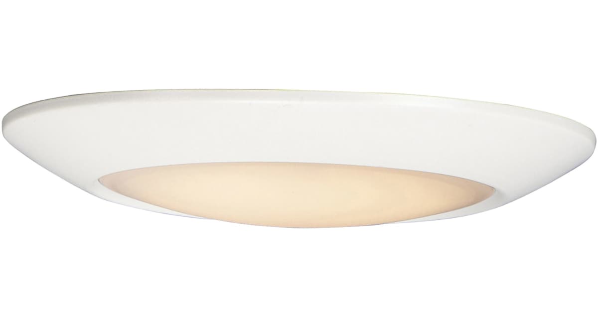 Maxim 57633WTWT Diverse 6" Wide LED Flush Mount Bowl Ceiling Fixture ...