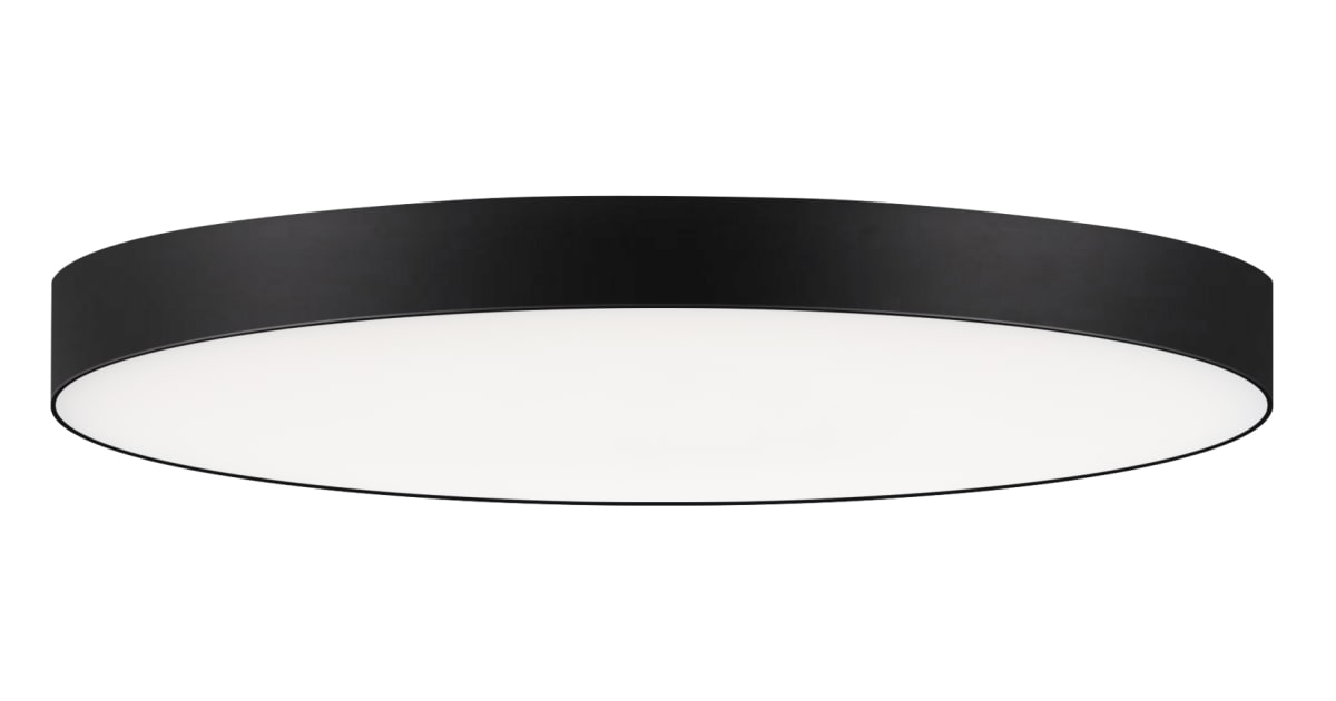 Maxim 57663WTBK Trim 9" Wide Integrated LED Flush Mount Ceiling Fixture ...