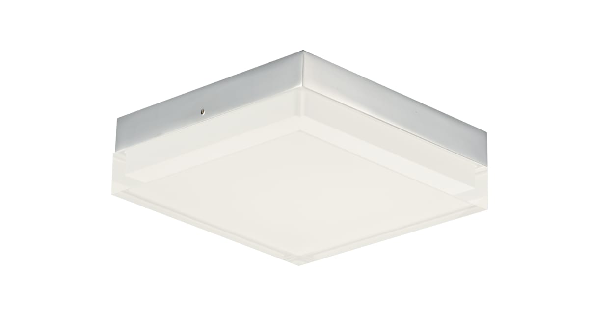 Maxim 57687CLFTPC Illuminaire II 6" Wide Integrated LED Flush Mount ...