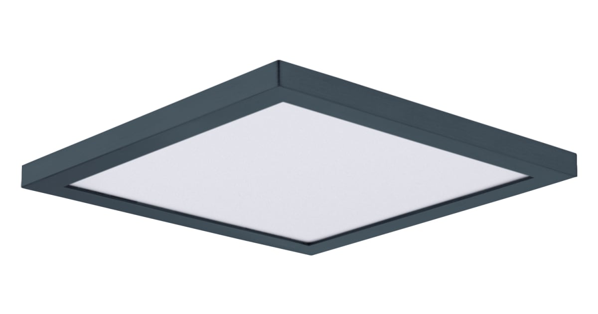 Maxim 57697WTBK Chip 6" Wide LED Flush Mount Square Ceiling Fixture ...