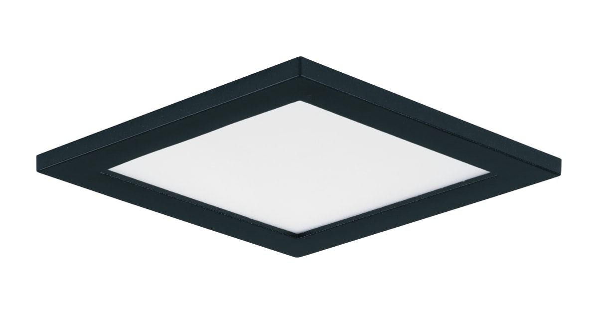 Maxim 57720WTBK Wafer 5" Wide LED Flush Mount Square Ceiling Fixture ...