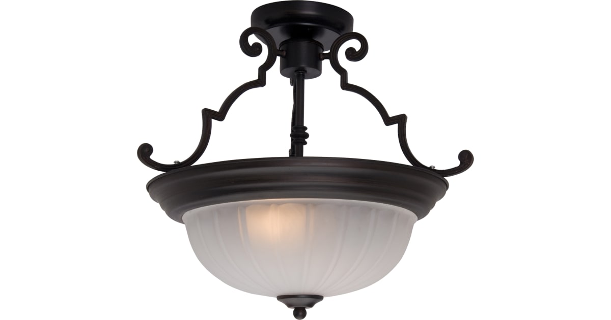 Maxim 5833FTOI Essentials 14" Wide 2 Light Ceiling Light | Build.com