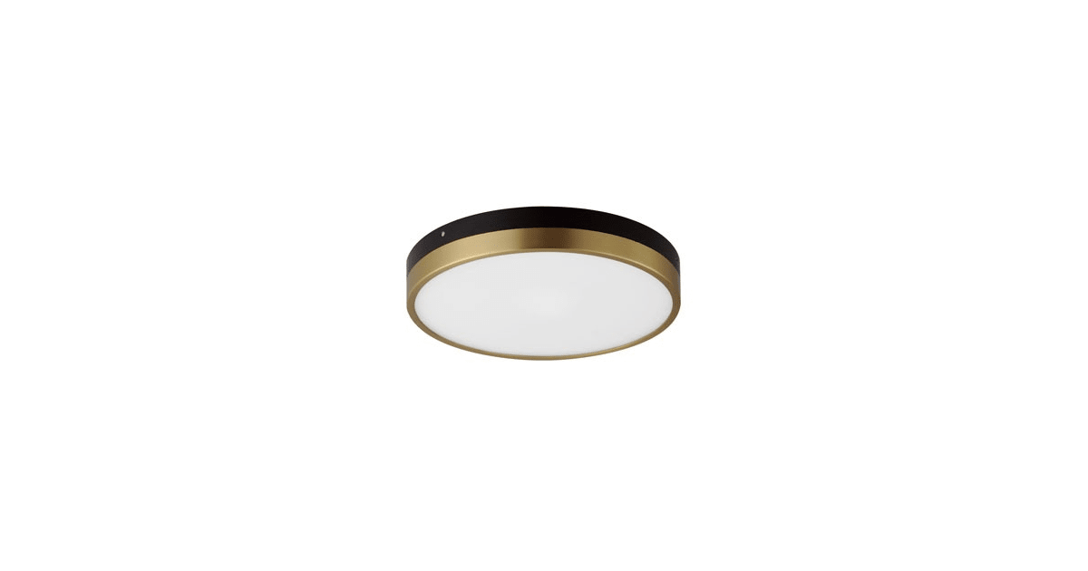 Maxim 59702WTBKAB Dapper 12" Wide LED Flush Mount Drum Ceiling Fixture | Build.com
