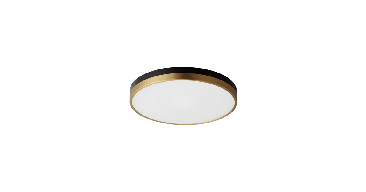 Maxim 59704WTBKAB Dapper 16" Wide LED Flush Mount Drum Ceiling Fixture | Ferguson Home