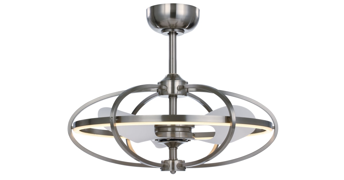 Maxim 60002SN Corona 28" 3 Blade LED Fandelight with Handheld Remote ...