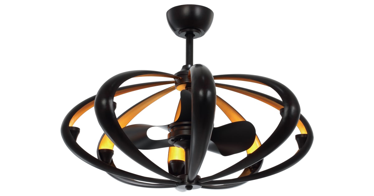 Maxim 60009BZGLD Ambience 34" 3 Blade LED Fandelight with Handheld ...