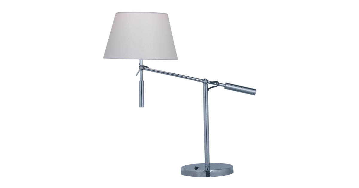 Maxim 60147WAPC Hotel 1 Light 20" Tall LED Swing Arm Table Lamp with ...