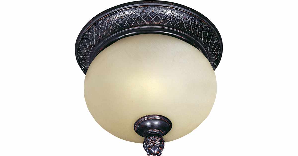 Maxim 85529MOOB Carriage House EE 2-Bulb Flush Mount Outdoor Ceiling ...