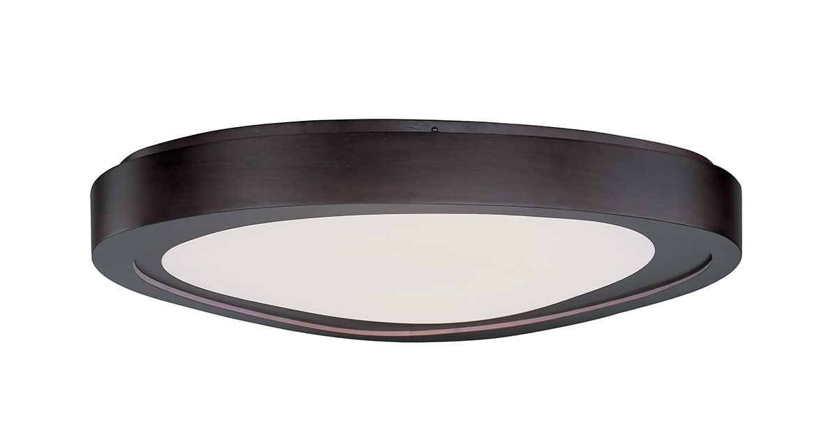 Maxim 85855WTBZ 1 Light 23" Wide LED Flush Mount Ceiling Fixture from ...