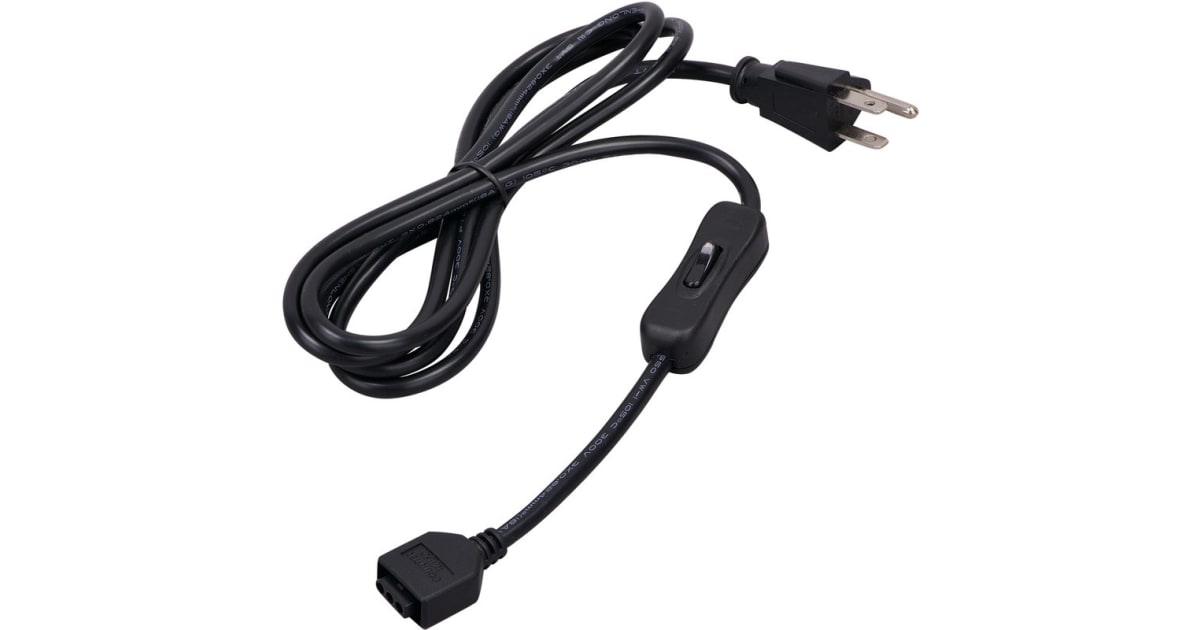 Maxim 89954BK 72" LED Under Cabinet Light Power Cord from the ...